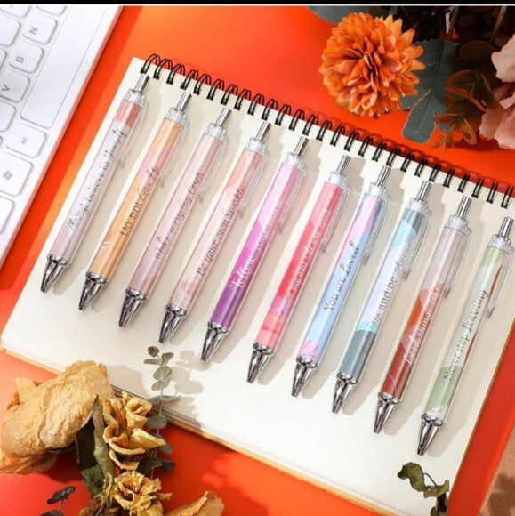 Other | Inspirational Ink Pens Black Ink Size 55 Inches Variety Of ...